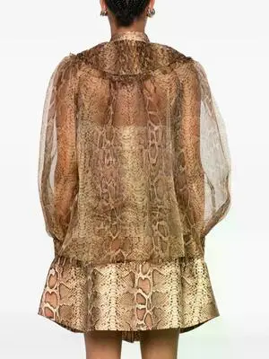 Zimmermann Ruffle-trimmed Silk Shirt