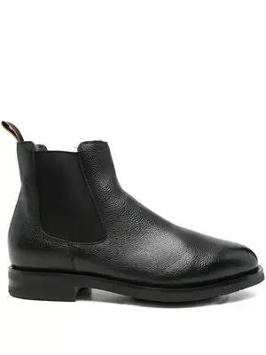 Santoni Elastic-panel Leather Boots