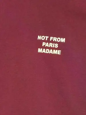 Drole De Monsieur Crew Neck Logo Print T-shirt - Red