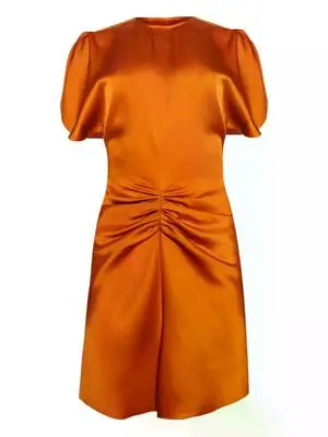 Orange Puff Sleeve