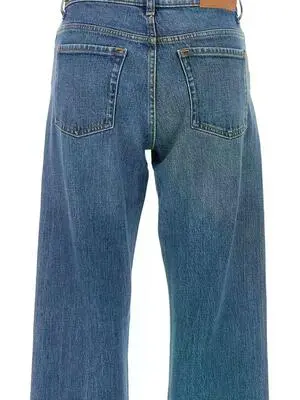 7 For All Mankind High-waisted Logo-patch Jeans - Blue