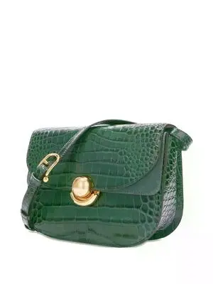 Furla Sfera Crocodile-effect Crossbody Bag - Green