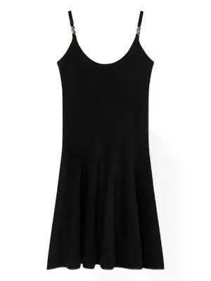 Versace Embellished Scoop-neck Mini Dress