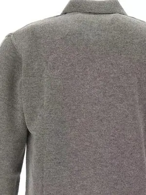 PAOLO PECORA Geometric-pattern Polo-neck Sweater