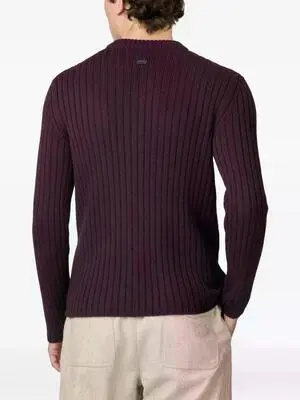 TOD'S Ribbed Crew-neck Sweater - Red