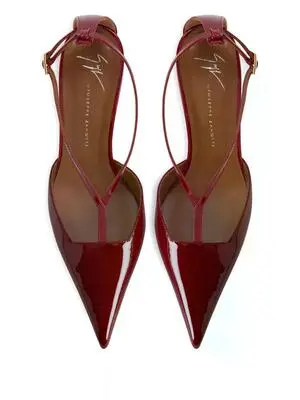 GIUSEPPE ZANOTTI 85mm Pointed-toe T-strap Pumps