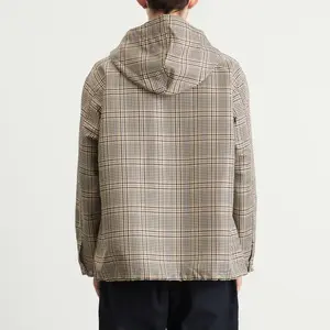 Engineered Garments Plaid Polyester Cagoule Shirt