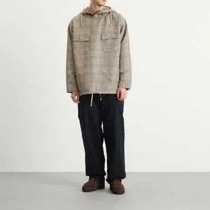 Engineered Garments Plaid Polyester Cagoule Shirt