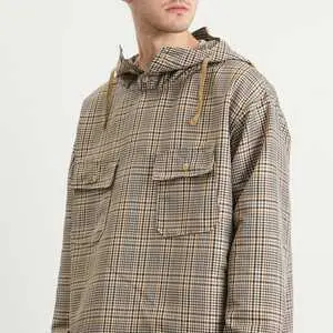 Engineered Garments Plaid Polyester Cagoule Shirt