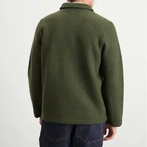Universal Works Wool Fleece Field Jacket - Olive