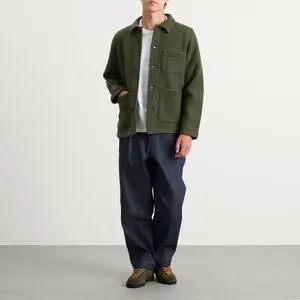 Universal Works Wool Fleece Field Jacket - Olive