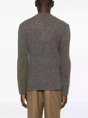 Emporio Armani Wool Crew-neck Sweater - Brown