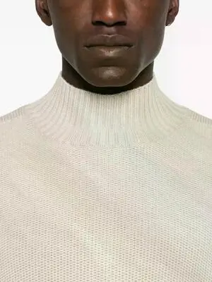 Emporio Armani High-neck Striped Sweater