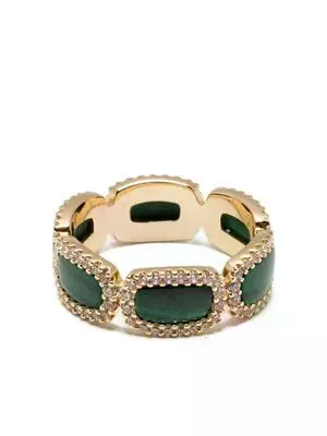 APM MONACO Malachite Ring - Gold