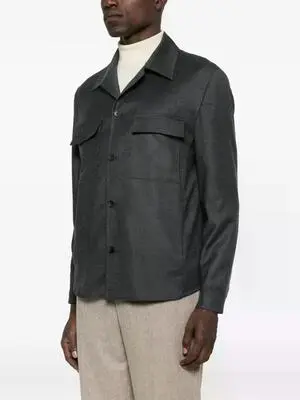 BRIGLIA 1949 Pocket Overshirt - Grey