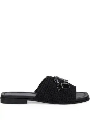 Inuikii Knitted Embellished Flat Sandals