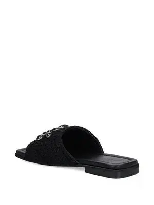 Inuikii Knitted Embellished Flat Sandals