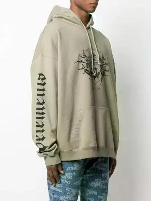 Vetements Logo Drawstring Hoodie