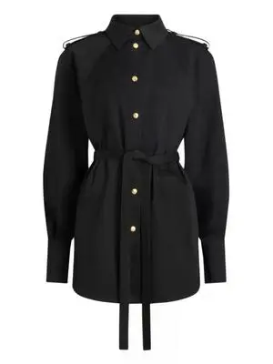 PATOU Belted Shirt Mini Dress