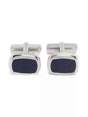 Hugo Boss Logo-engraved Cufflinks - Silver