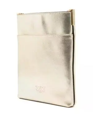 Pinko Metallic-effect Leather Cross Body Bag