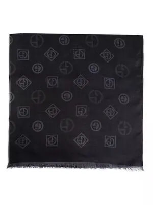 Giorgio Armani Silk Scarf - Black