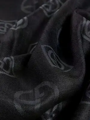 Giorgio Armani Silk Scarf - Black