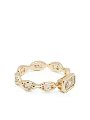 APM MONACO Clat Chain Ring - Gold