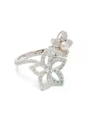 APM MONACO Pearl Blossom Ring - Silver
