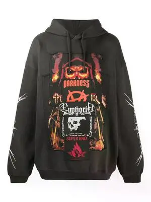 Vetements Patchwork Graphic-print Hoodie