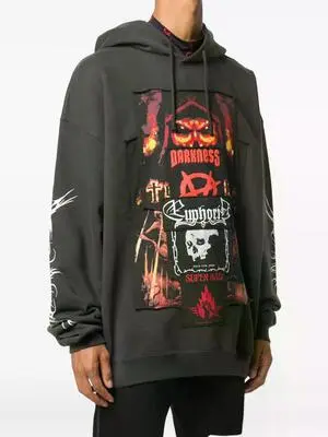 Vetements Patchwork Graphic-print Hoodie