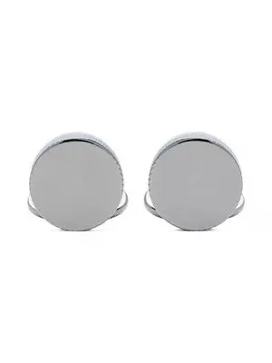 Giorgio Armani Textured Round Cufflinks - Silver