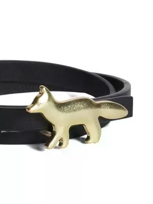 Maison Kitsuné Profile Fox Leather Bracelet