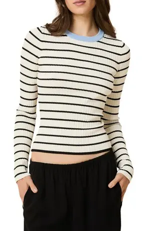 Solid & Striped Long Sleeve Knitwear For Women