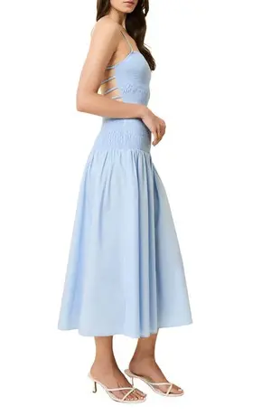 Solid & Striped The Vida Smocked Sleeveless Maxi Dress