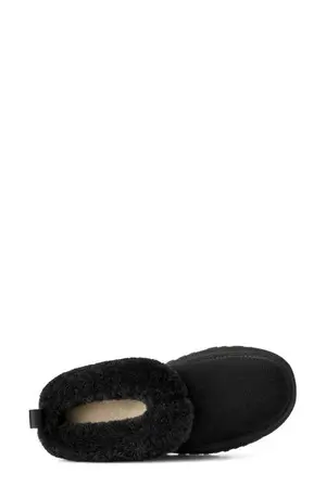 UGG Tazzelle Genuine Shearling Collar Slipper - Black