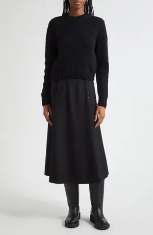 Moncler Wool & Cashmere Crewneck Sweater