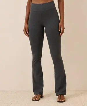 PACT On The Go-to Bootcut Legging - Charcoal Heather