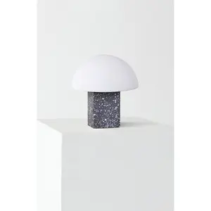 BRIGHTECH Gavin 10" Modern Speckled Concrete Led Desk Lamp - Grey