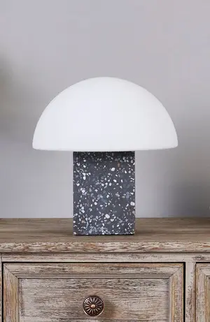 BRIGHTECH Gavin 10" Modern Speckled Concrete Led Desk Lamp