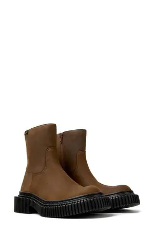Camper Pix Berlin Zip Boot - Medium Brown