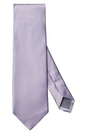 Eton Solid Silk Twill Tie - Light Purple