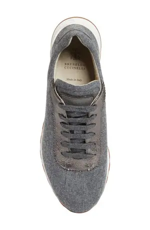 Brunello Cucinelli Mixed Media Runner Sneakers