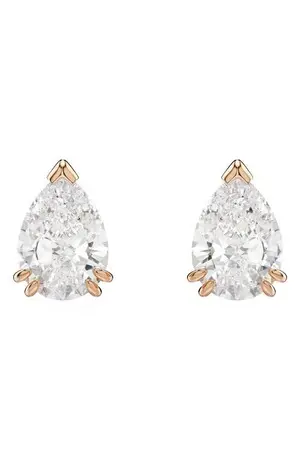 SWAROVSKI Stilla Stud Earrings - Rose Gold/white