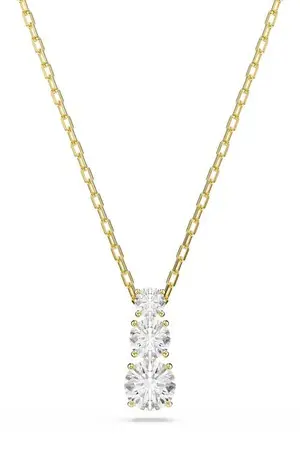 SWAROVSKI Stilla Attract Pendant Necklace - Gold/white