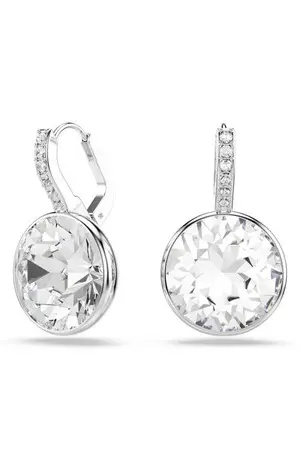 SWAROVSKI Millenia Round Crystal Drop Earrings - Rhodium