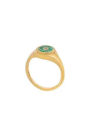 KARMA AND LUCK Soul’s Transformation Evil Eye Malachite Ring