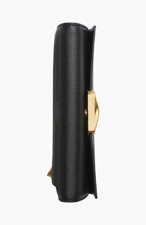 Donna Karan New York Amagansett Flap Wallet - Black/gold