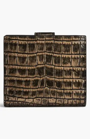 Donna Karan New York Valley Stream Metallic Croco Small Wallet