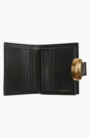 Donna Karan New York Valley Stream Metallic Croco Small Wallet